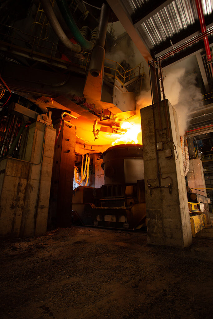 New electric arc furnace going strong at U.S. Steel