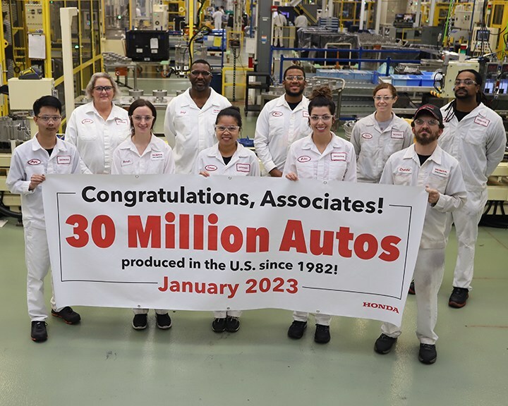 Honda reaches 30-million vehicle milestone in U.S.