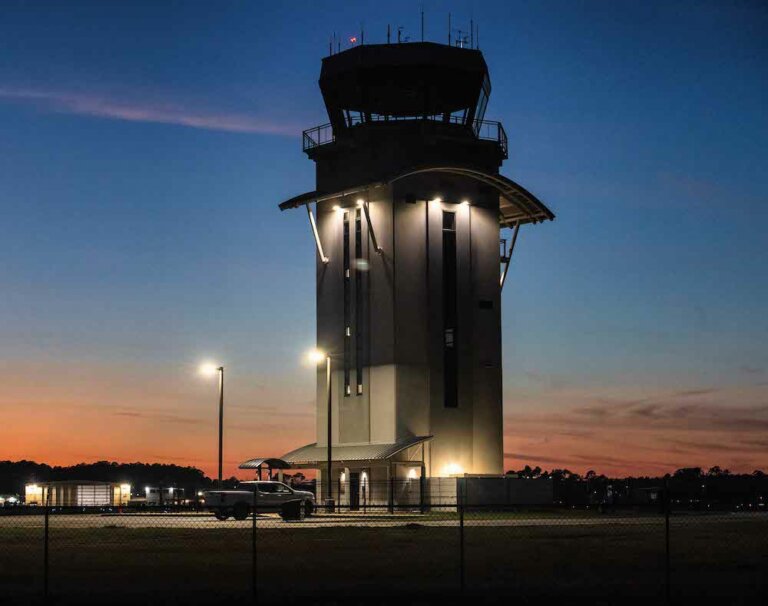 White-Spunner on building Gulf Shores air tower